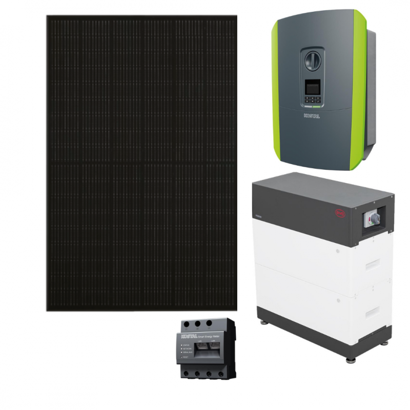 Solitek & Kostal & BYD complete PV ESS kit: 12x 420Wp Module, 5.5kW Inverter, 5.1kWh Battery ...